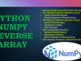 Python Numpy Reverse Array Spark By Examples