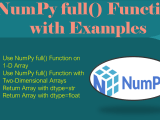 Numpy Full Function With Examples Spark By Examples
