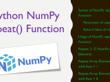 Python Numpy Repeat Function Spark By Examples