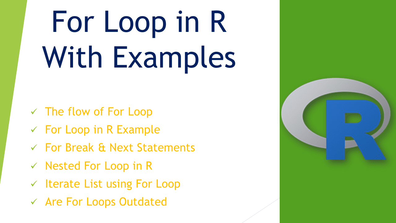 For Loop in R With Examples - Spark By {Examples}