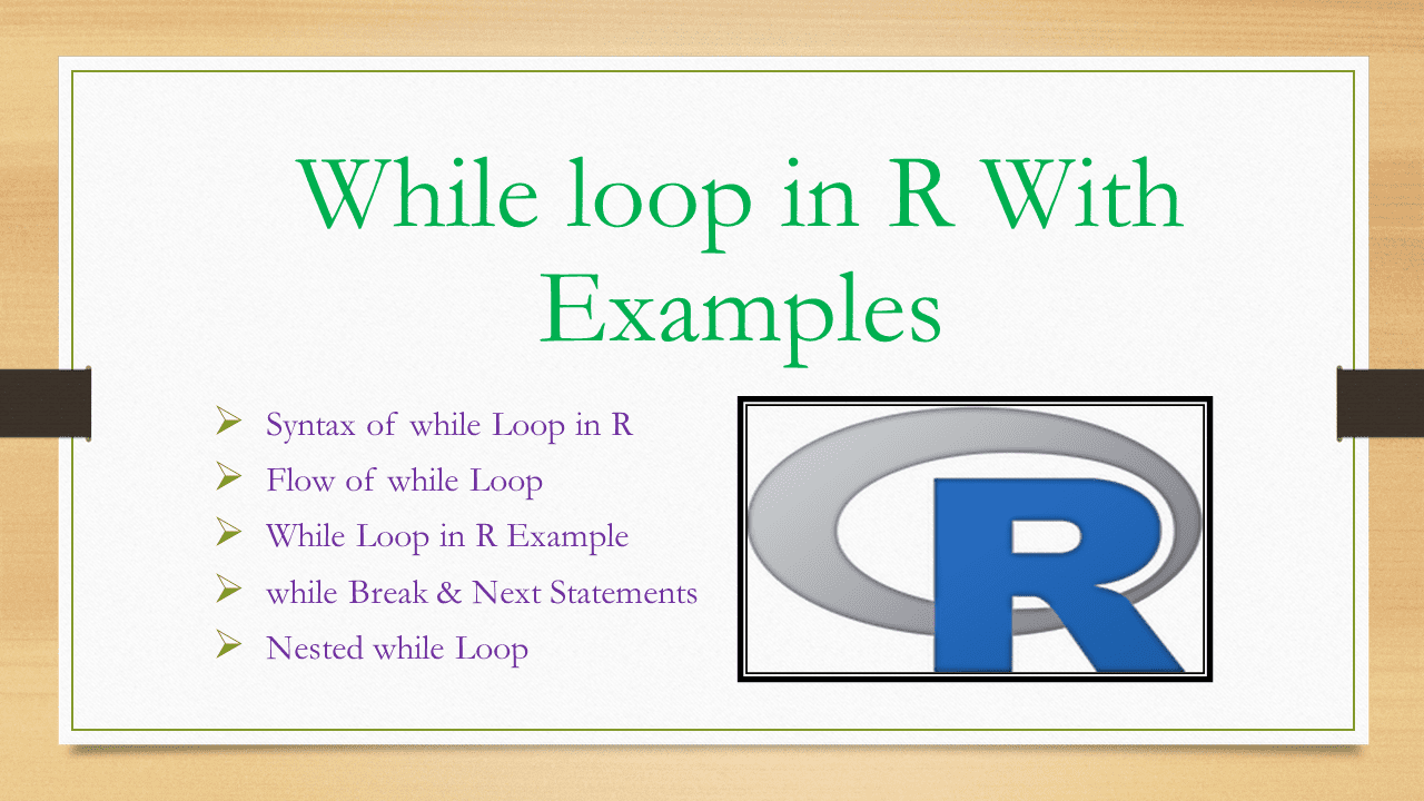 While Loop in R with Examples - Spark By {Examples}