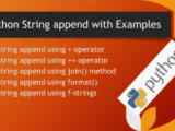 Python String Append With Examples Spark By Examples
