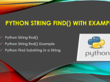 Python String Find With Examples Spark By Examples