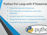 Python For Loop With If Statement Spark By Examples