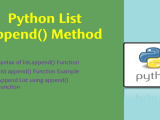 Python List Append Method With Examples Spark By Examples