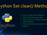 Python Set Clear Method Spark By Examples