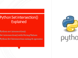 Python Set Intersection Explained Spark By Examples
