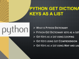 Python Get Dictionary Keys As A List Spark By Examples