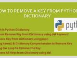 How To Remove A Key From Python Dictionary Spark By Examples