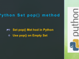 Python Set Pop Method Spark By Examples