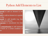 Add Elements To A List In Python Spark By Examples