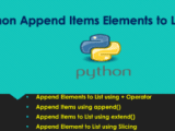 Python Append Items Elements To List Spark By Examples