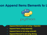 Python Append Items Elements To List Spark By Examples