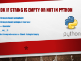 Check If String Is Empty Or Not In Python Spark By Examples