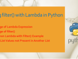 Using Filter With Lambda In Python Spark By Examples