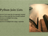 Python Join Lists Two Or Multiple Lists Spark By Examples