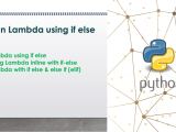 Python Lambda Using If Else Spark By Examples