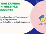 Python Lambda With Multiple Arguments Spark By Examples