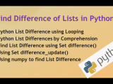 Find Difference Of Lists In Python Spark By Examples