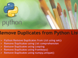 Remove Duplicates From Python List Spark By Examples