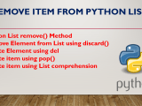 Remove Item From Python List Spark By Examples