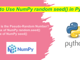 How To Use Numpy Random Seed In Python Spark By Examples