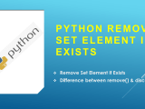 Python Remove Set Element If Exists Spark By Examples