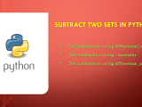 Subtract Two Sets In Python Spark By Examples