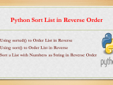 Python Sort List In Reverse Order Spark By Examples