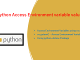 Python Access Environment Variable Values Spark By Examples