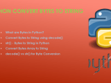 Python Convert Bytes To String Spark By Examples