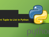 Convert Tuple To List In Python Spark By Examples