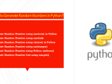 How To Generate Random Numbers In Python Spark By Examples