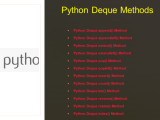 Python Deque Methods Spark By Examples