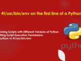 Using Usr Bin Env On The First Line Of A Python Script Spark By