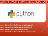 Python Remove Element From Dictionary Spark By Examples