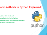 Static Methods In Python Explained Spark By Examples