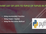 Convert List Of Lists To Tuple Of Tuples In Python Spark By Examples
