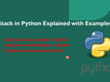 Stack In Python Explained With Examples Spark By Examples