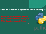Stack In Python Explained With Examples Spark By Examples
