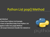Python List Pop Method Spark By Examples