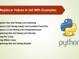 Python Replace Values In List With Examples Spark By Examples