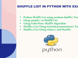 Shuffle List In Python With Examples Spark By Examples