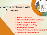 Python Arrays Explained With Examples Spark By Examples