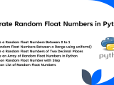 Generate Random Float Numbers In Python Spark By Examples