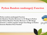 Python Random Randrange Function Spark By Examples