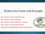 Python List Union With Example Spark By Examples
