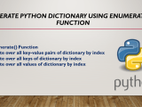 Iterate Python Dictionary Using Enumerate Function Spark By Examples