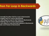 Python For Loop In Backwards Spark By Examples