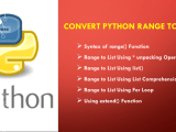 Convert Python Range To List Spark By Examples